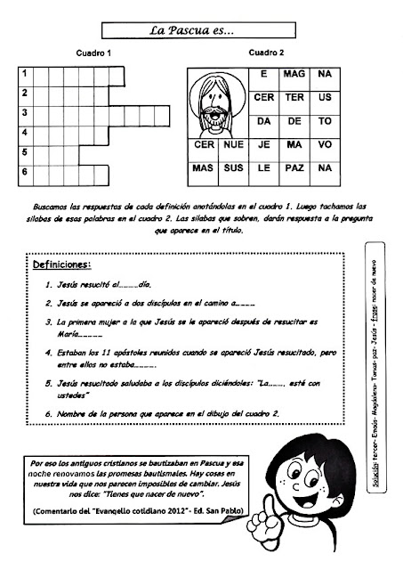 El Rincón de las Melli: ACTIVIDAD: Pascua es...